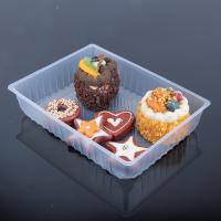 China FDA Certificated Square Food Trays Plastic Disposable for sale