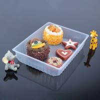 China FDA Certificated Square Food Trays Plastic Disposable for sale