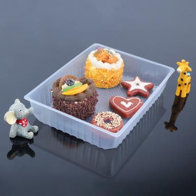 China FDA Certificated Square Food Trays Plastic Disposable for sale