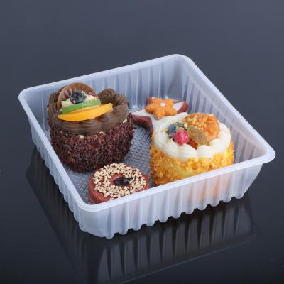 China Supermarket Thermoform Plastic Trays Rectangle PP For Food for sale