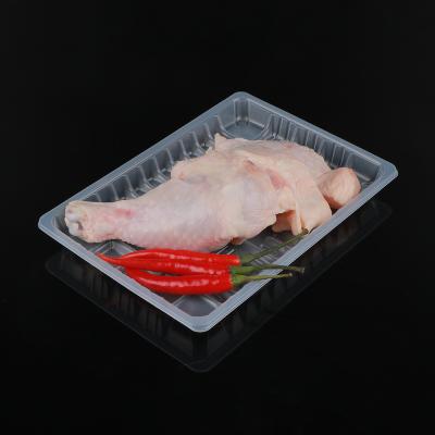 China Rectangle Frozen Food Tray Packaging Customized Logo for sale