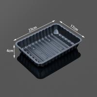 China Eco Friendly Disposable MAP Plastic Frozen Fresh Food Black PP Pork Meat Package Packaging Trays for sale