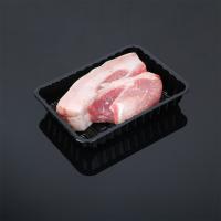 China Disposable Black PET Plastic Food and Meat Packaging Tray For Supermarket for sale