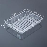 China Disposable Black PET Plastic Food and Meat Packaging Tray For Supermarket for sale