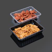 China Disposable Black PET Plastic Food and Meat Packaging Tray For Supermarket for sale