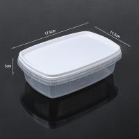 China Frozen 650ml PP Square Household Large Capacity Food Crisper Container Box for sale