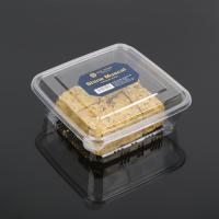 China High quality hot disposable plastic transparent PET packaging cake,Disposable Fruit Tray for sale