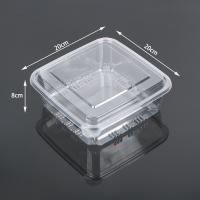 China High quality hot disposable plastic transparent PET packaging cake,Disposable Fruit Tray for sale
