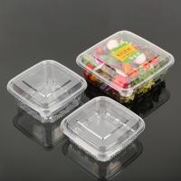 China Disposable Plastic Salad Sweetmeat Preserved Fruit Packaging With Lid for sale