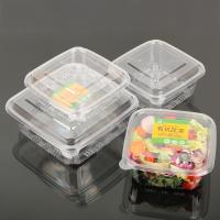 China Disposable Plastic Salad Sweetmeat Preserved Fruit Packaging With Lid for sale