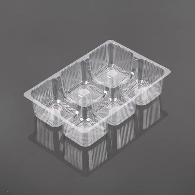 China Hengmaster Food Grage Disposable Plastic Biscuit Disposable Snack 6-com PET Tray for sale