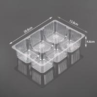 China Hengmaster Food Grage Disposable Plastic Biscuit Disposable Snack 6-com PET Tray for sale