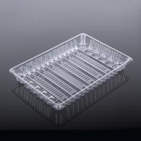 China FDA Clear Rectangle 24*16.5*3cm Plastic PET Tray for sale