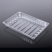 China FDA Clear Rectangle 24*16.5*3cm Plastic PET Tray for sale