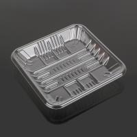 China OEM ODM Square Disposable 14*14*2cm Plastic Meat Packaging for sale