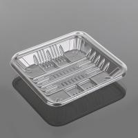 China OEM ODM Square Disposable 14*14*2cm Plastic Meat Packaging for sale