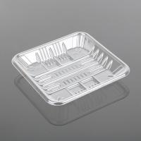 China OEM ODM Square Disposable 14*14*2cm Plastic Meat Packaging for sale
