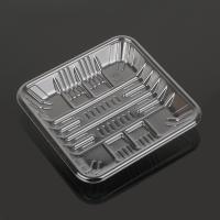 China OEM ODM Square Disposable 14*14*2cm Plastic Meat Packaging for sale