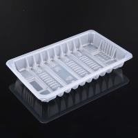 China Rectangle White 18*11*2.5cm Frozen Food Tray Packaging for sale