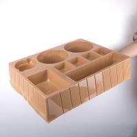 China Yellow 9 Compartment 41cm Plastic Food Tray Packaging for sale