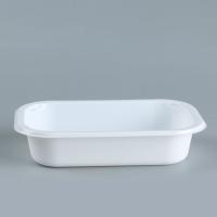 China 18*13*3cm Microwave Safe White CPET Trays Food Packaging for sale