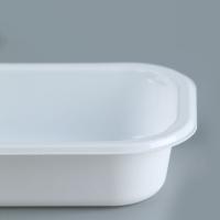 China 18*13*3cm Microwave Safe White CPET Trays Food Packaging for sale
