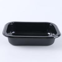 China Black 20*15*6cm Disposable Airline CPET Food Trays for sale