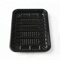 China PET Colorful Disposable Plastic 25*18*2.5cm Fruit Packing Tray for sale