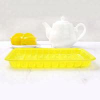 China PET Colorful Disposable Plastic 25*18*2.5cm Fruit Packing Tray for sale