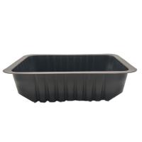 China PP Microwave Safe 20*14*5.5cm Disposable Vegetable Trays for sale