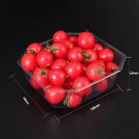 China 15*16*5CM Stackable PET FDA Disposable Fruit Tray for sale