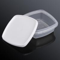 China Food Preservation Microwavable Plastic Crisper 13*13*5cm for sale