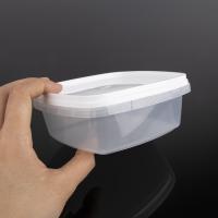 China Food Preservation Microwavable Plastic Crisper 13*13*5cm for sale