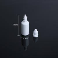 China Squeeze 30ml Hdpe White Empty Eye Drop Bottle With White Cap Automatic Machine for sale