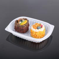 China Custom PP Material Rectangle Plastic Blister Tray Food Grade 19.5*14.7*3.3 cm for sale