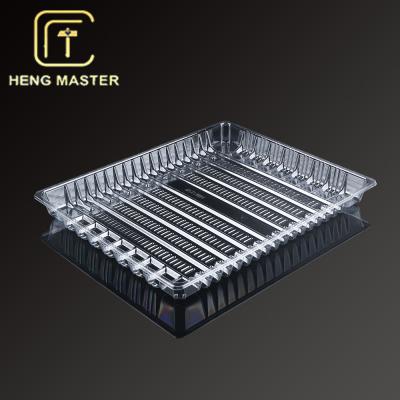 China PET Disposable Biodegradable Plastic Blister Tray Fresh Food Packing for sale