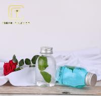 China 250ml Milk Tea Drink Bottle 8 Oz Plastic Juice Bottles With Caps for sale