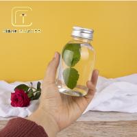 China 250ml Milk Tea Drink Bottle 8 Oz Plastic Juice Bottles With Caps for sale
