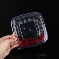China Pastry Preserved Fruits Square Clear Plastic To Go Containers For Bakery Cookie Boxes for sale