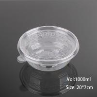 China Clear Cookies Pies Disposable Plastic Food Box Round Desserts Salads for sale