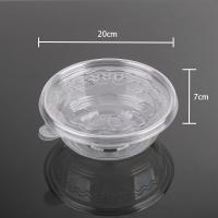China Clear Cookies Pies Disposable Plastic Food Box Round Desserts Salads for sale