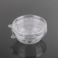 China Clear Cookies Pies Disposable Plastic Food Box Round Desserts Salads for sale