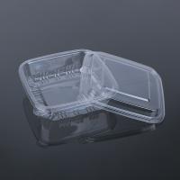 China Transparent Square Plastic Pastry Contanier To Go For Bakery Cookies Cakes Packing for sale