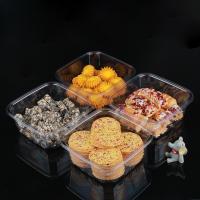 China Transparent Square Plastic Pastry Contanier To Go For Bakery Cookies Cakes Packing for sale