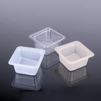 China PP Plastic Pastry Packaging 6.8*6.8*3.4cm Mooncake Plastic Pastry Box for sale
