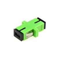 China SC APC to SC UPC Simplex Singlemode Fiber Optic Adapter Low Insertion Loss 0.2dB for sale