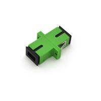 China SC APC to SC UPC Simplex Singlemode Fiber Optic Adapter Low Insertion Loss 0.2dB for sale