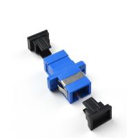 China SC APC to SC UPC Simplex Singlemode Fiber Optic Adapter Low Insertion Loss 0.2dB for sale