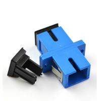 China SC APC to SC UPC Simplex Singlemode Fiber Optic Adapter Low Insertion Loss 0.2dB for sale