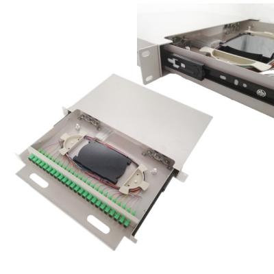 China Steel Sliding Fixed Sc FTTH Termination Box 12 Port 24 Port for sale